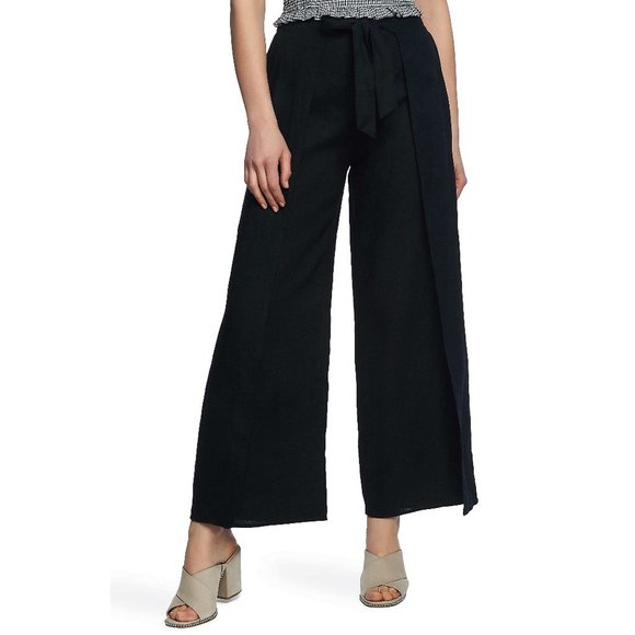 1. State | Pants & Jumpsuits | State Tiewaist Wideleg Linen Pants Size ...